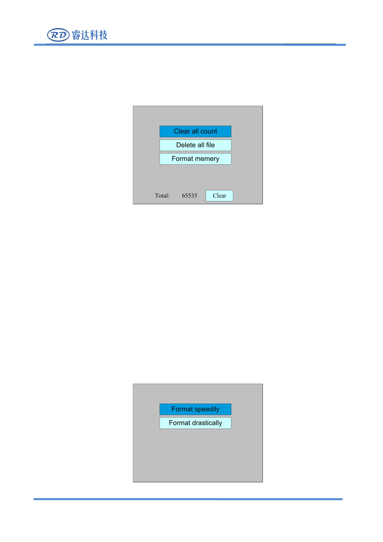 4 Memory operation RDC6585PC Control System manual (Page 63 / 77) RDC6585PC Control System User ...